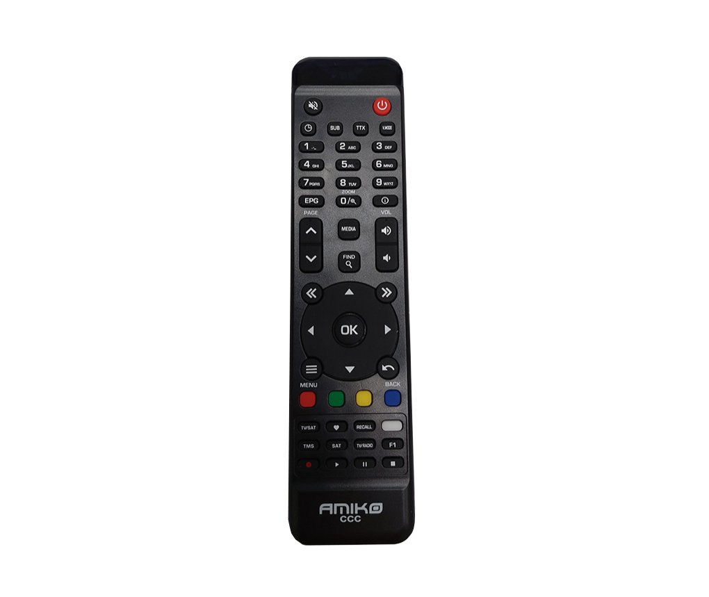 ( New Model) Replacement Amiko Mini Combo Remote Control V2 – Freesat.ie