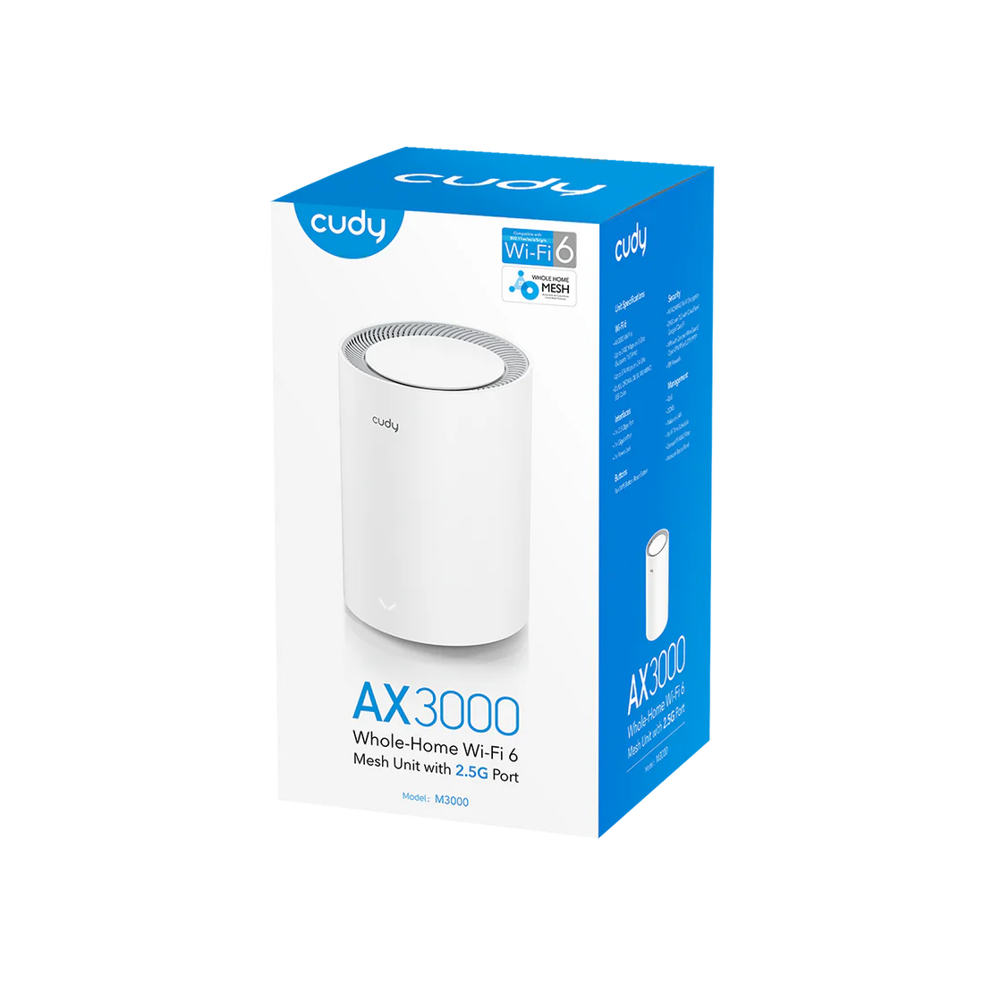 Cudy AX3000 Dual Band 2.5GB Wi-Fi 6 Mesh System (1 Pack) – Freesat.ie